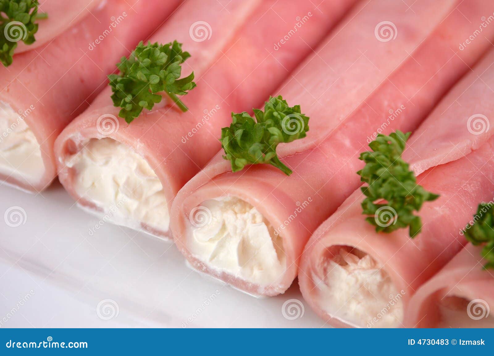 Rolled filled ham stock image. Image of delicate, rolled - 4730483