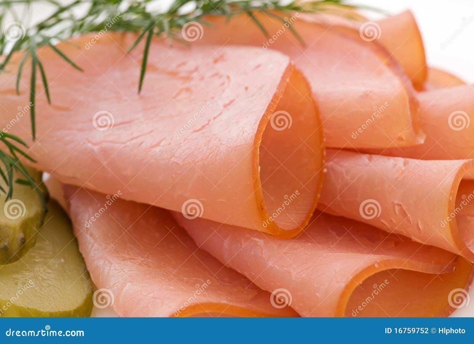 Rolled Fillet of Ham stock photo. Image of pickled, marbled - 16759752