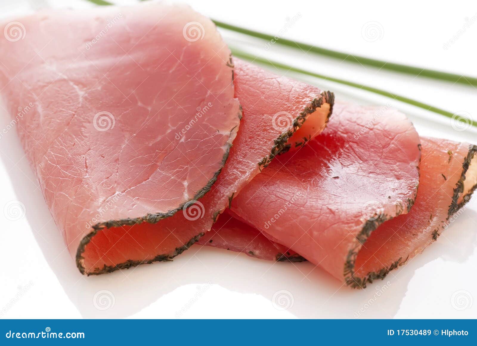 Rolled Fillet of Ham stock image. Image of meat, food - 17530489