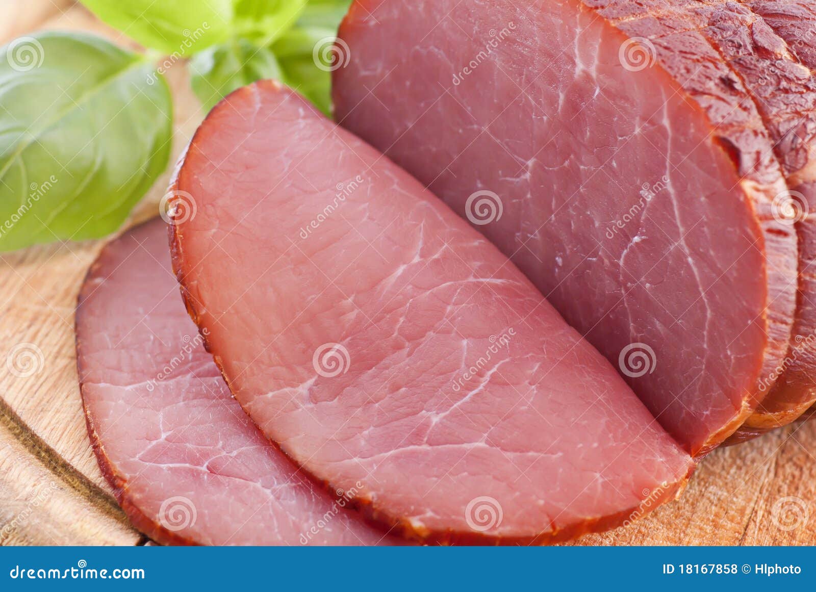 Rolled Fillet of Ham stock photo. Image of brown, cured - 18167858
