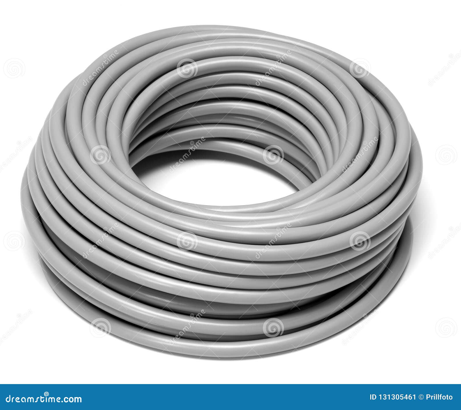 Rolled grey cable stock image. Image of cabling, connection - 131305461