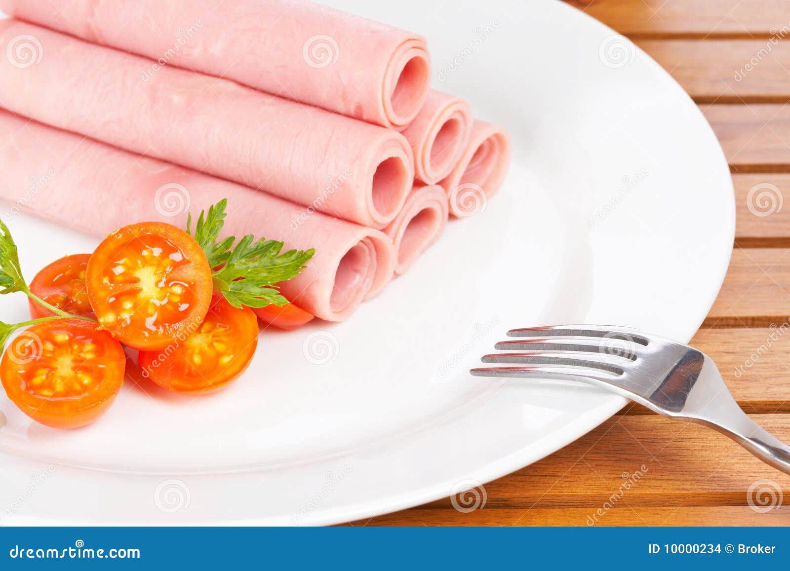 Rolled ham stock photo. Image of smoked, cuts, beef, appetizing - 10000234