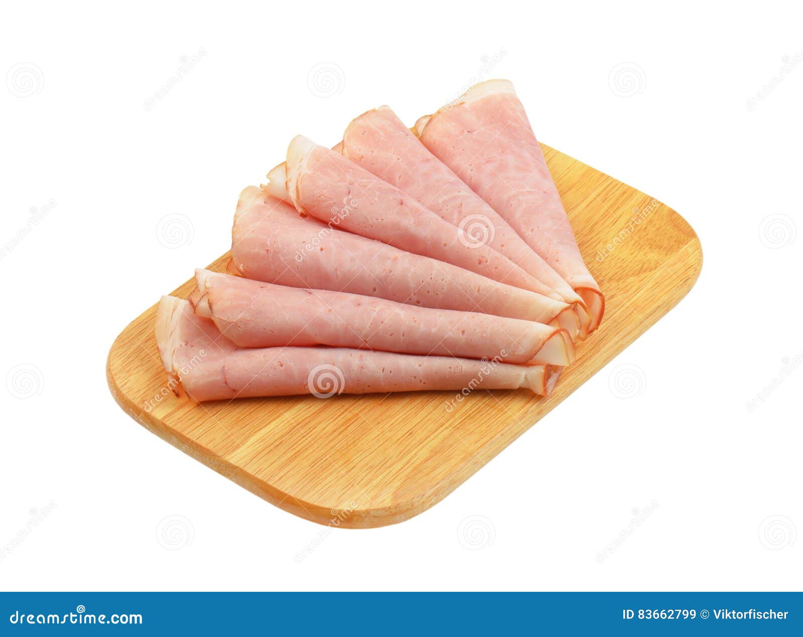Rolled ham slices stock image. Image of slices, thin - 83662799