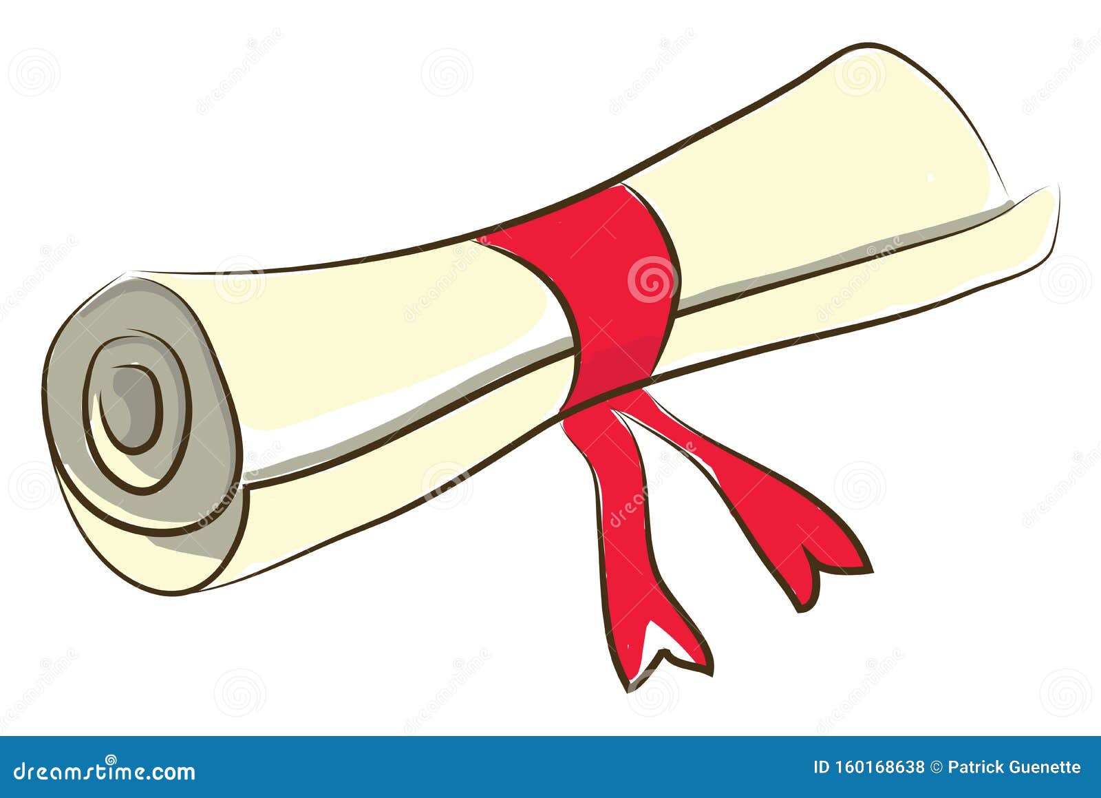 A Rolled Letter, Vector or Color Illustration Stock Illustration ...