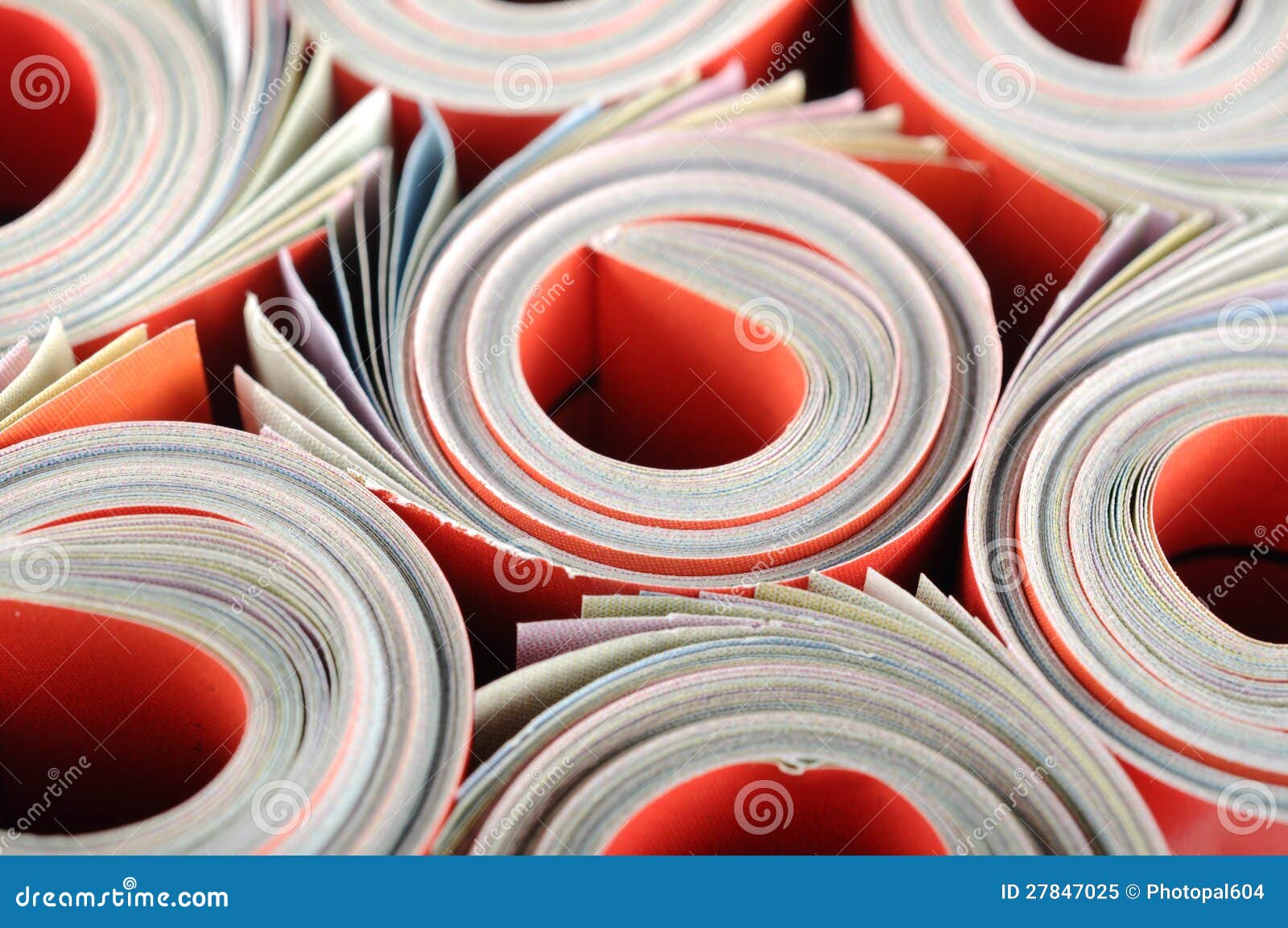 Rolled magazine stock image. Image of magazine, advertise - 27847025