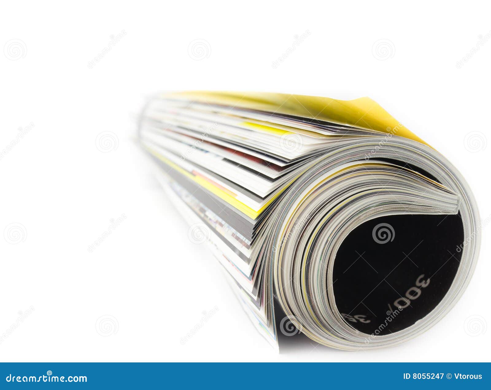 Rolled magazine stock image. Image of communicate, magazine - 8055247