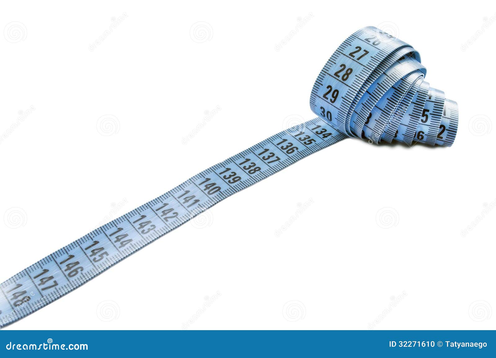 Rolled measuring tape stock photo. Image of blue, background - 32271610