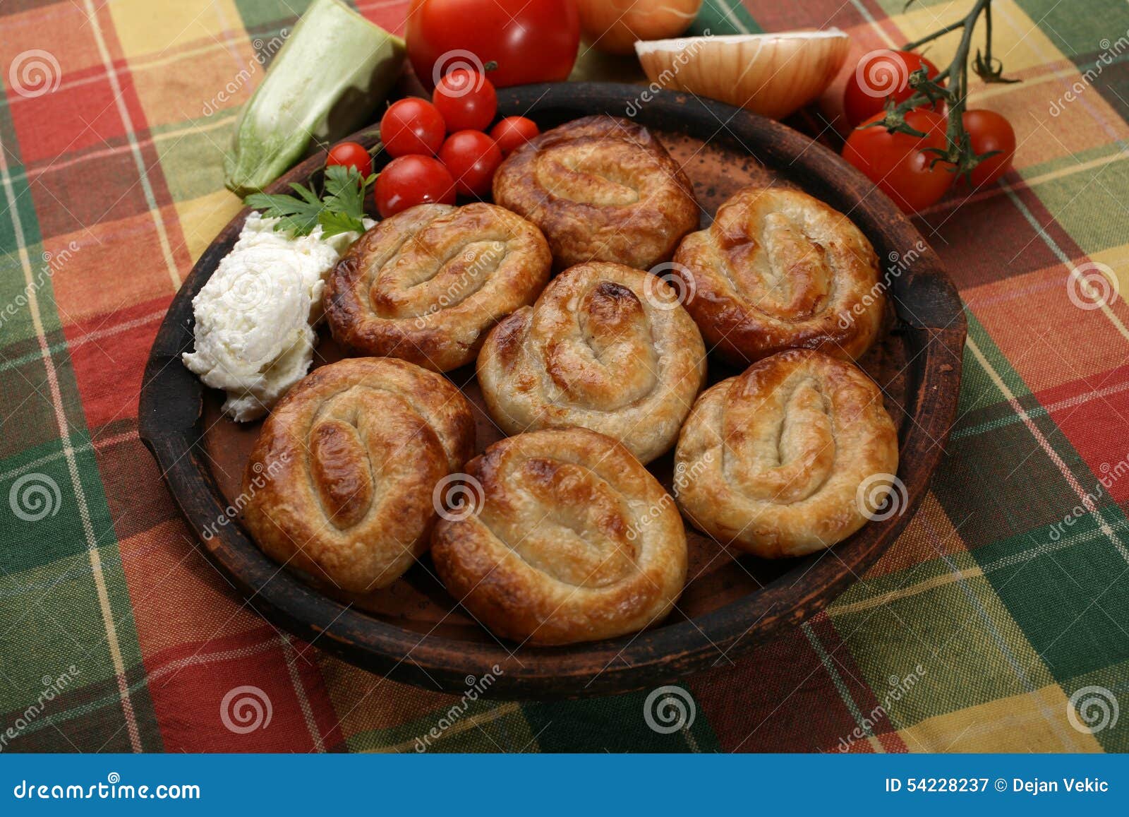 Rolled meat pies stock image. Image of baked, eastern - 54228237