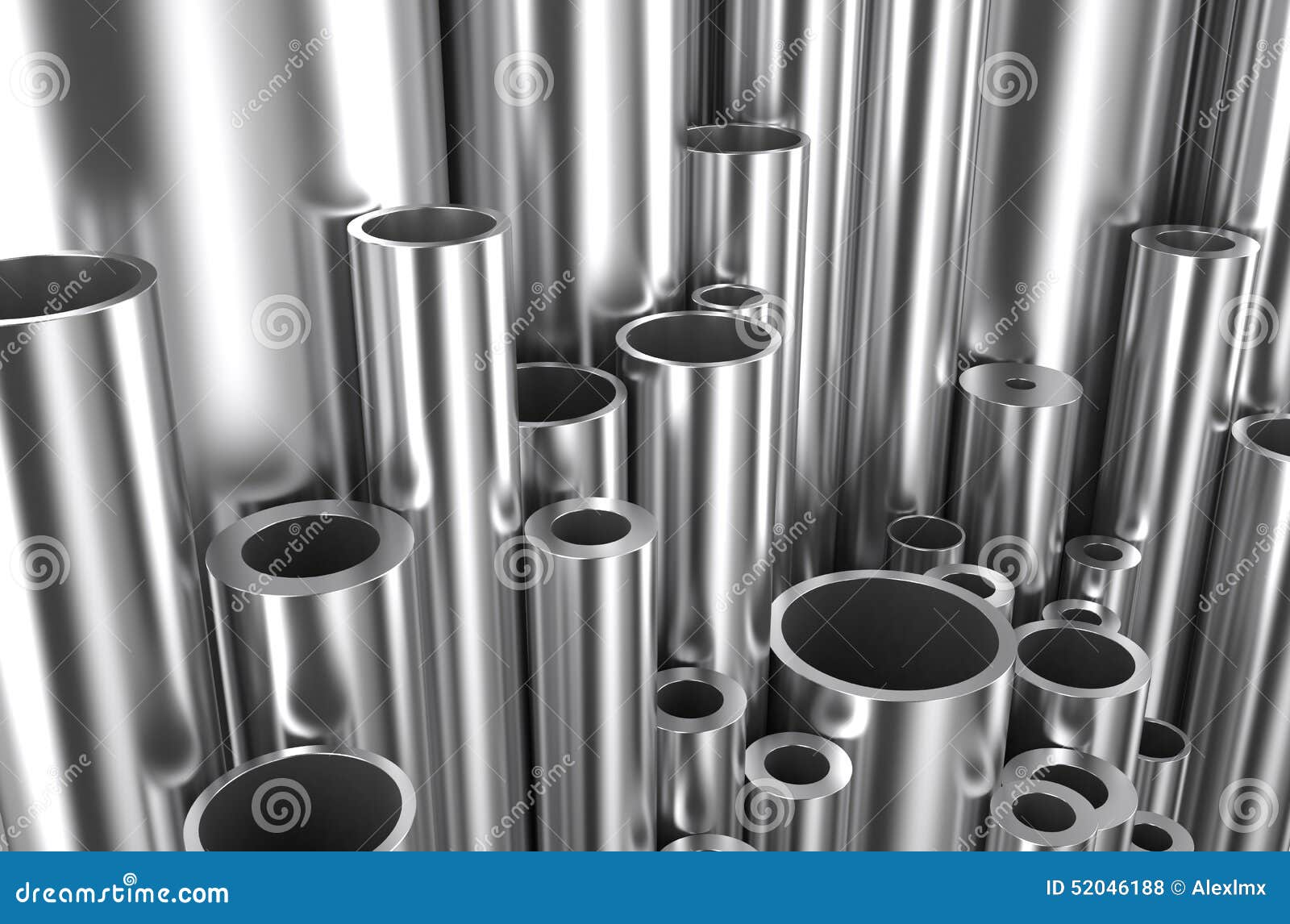 Rolled Metal Products. Steel Profiles And Tubes. 3d Royalty-Free ...
