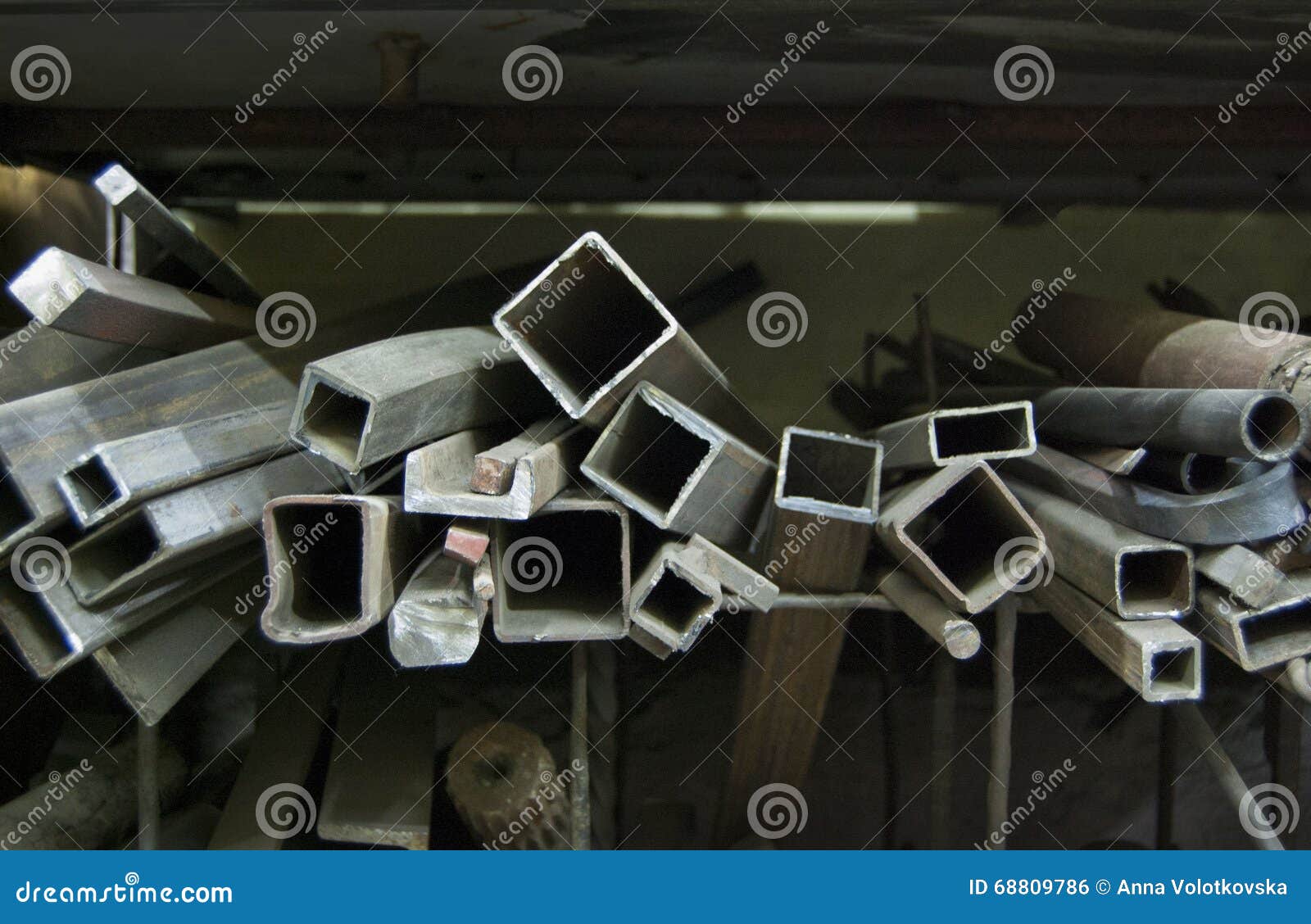 Rolled Metal Products. Metal Shapes Stock Photo - Image of pipe ...