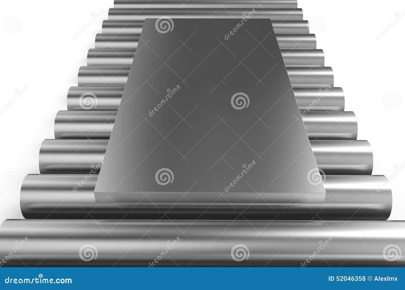 Rolled Metal, Sheet On Rounds Stock Photo | CartoonDealer.com #52046358