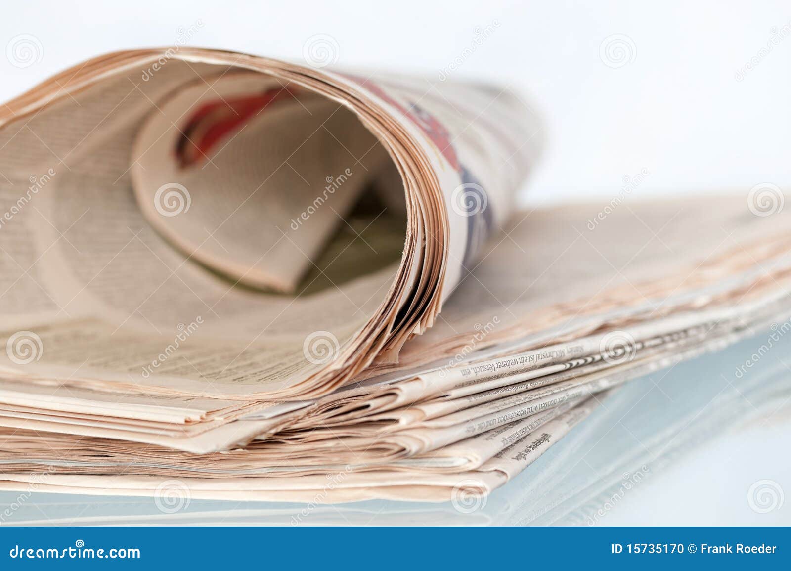 Rolled Newspaper stock photo. Image of rolled, newspapers - 15735170
