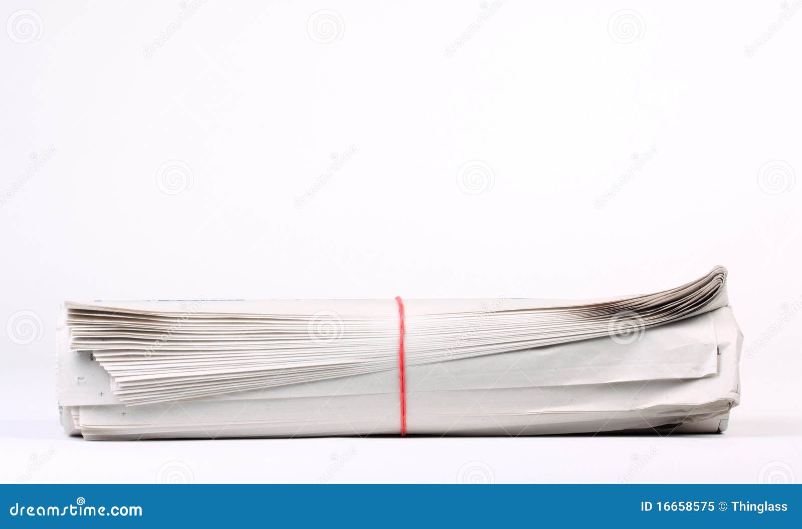 Rolled Newspaper stock image. Image of white, copy, publication - 16658575