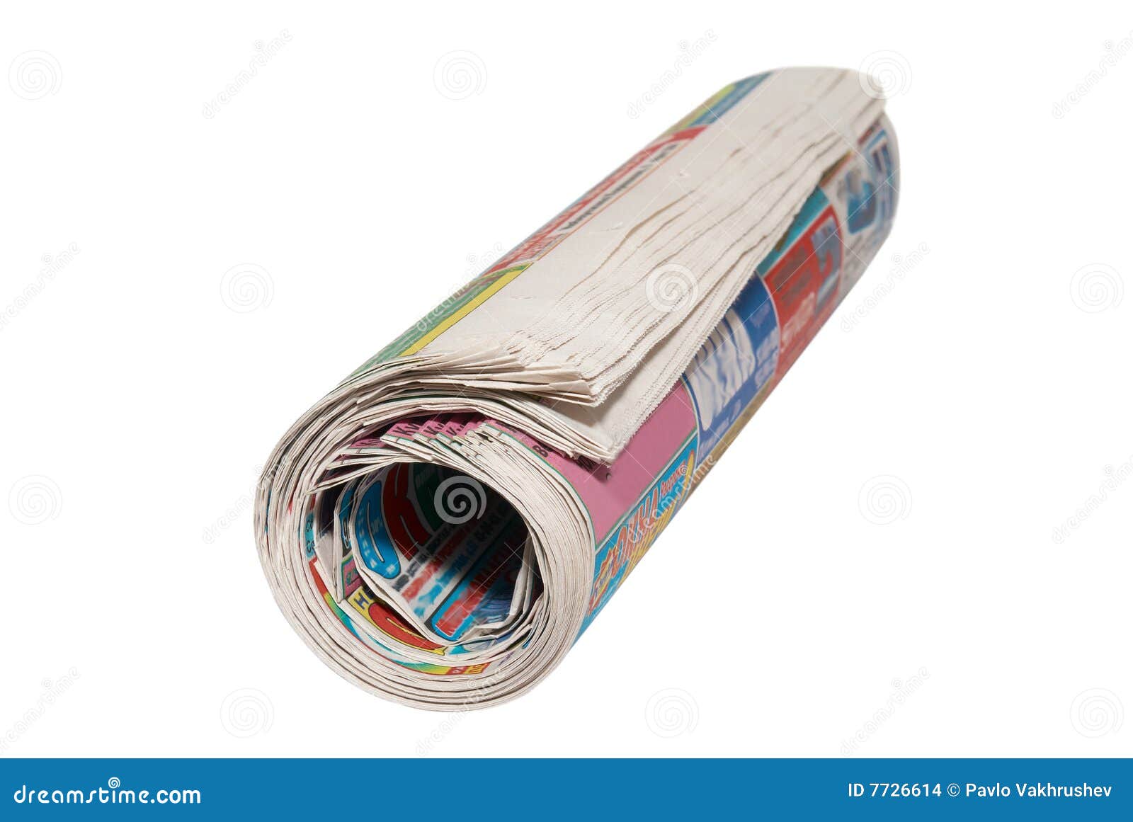 Rolled newspapers stock photo. Image of news, document - 7726614