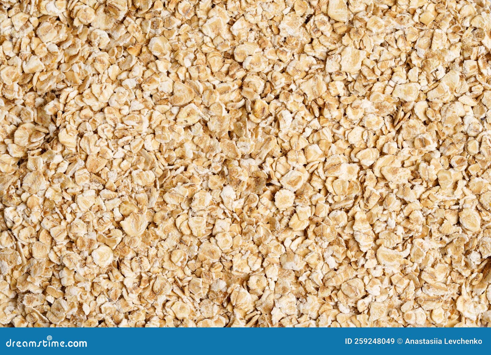 Rolled Oat, Oat Flakes Background or Texture. Close Up, Directly Above ...