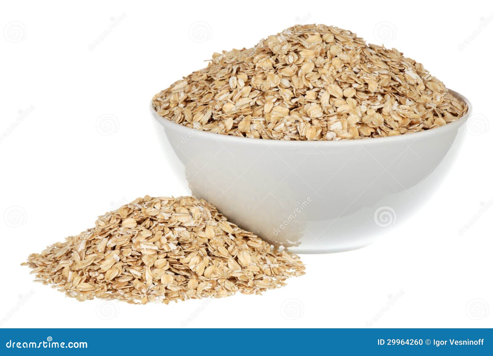 Rolled oats stock photo. Image of domestic, isolated - 29964260