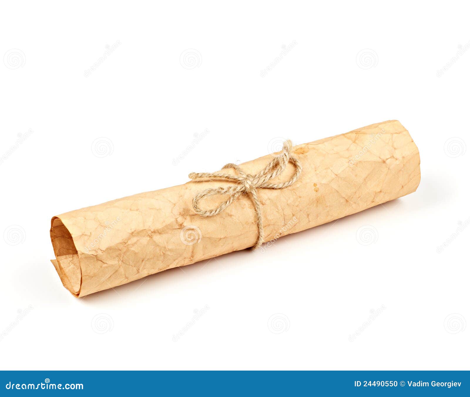Rolled Paper Stock Photo - Image: 24490550