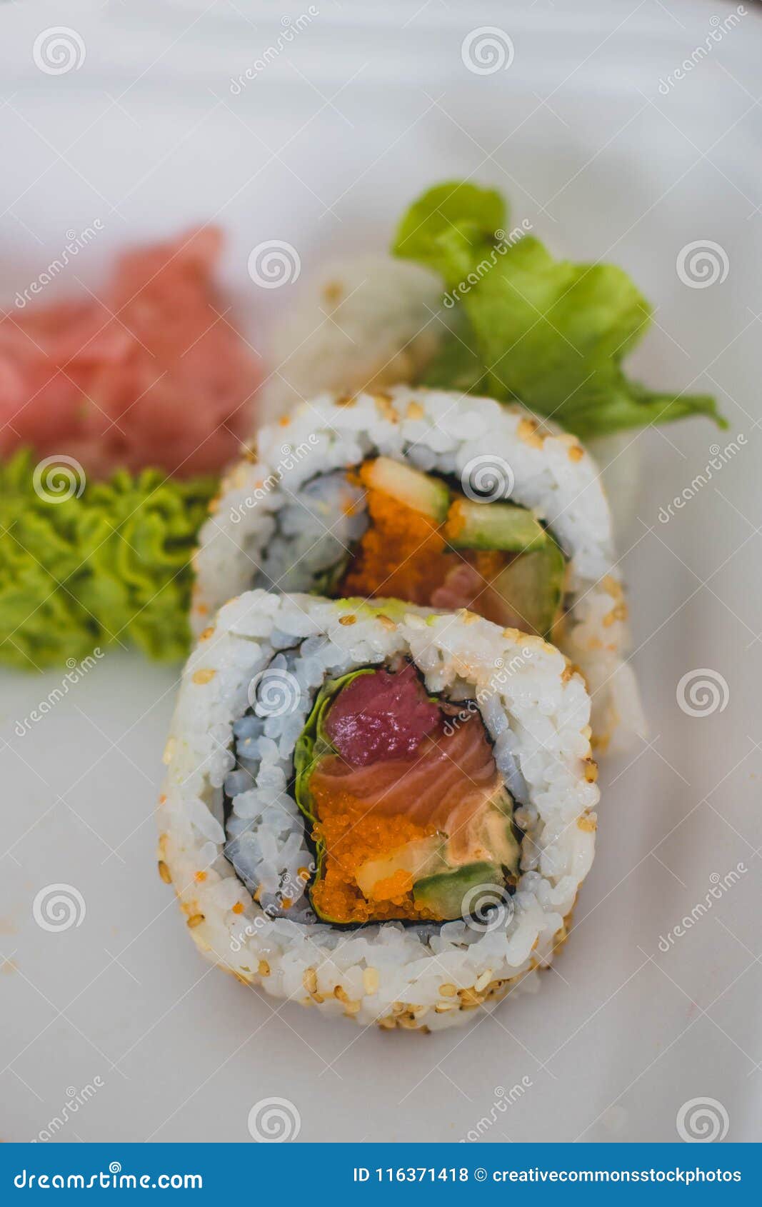 Rolled Rice With Vegetables Picture. Image: 116371418