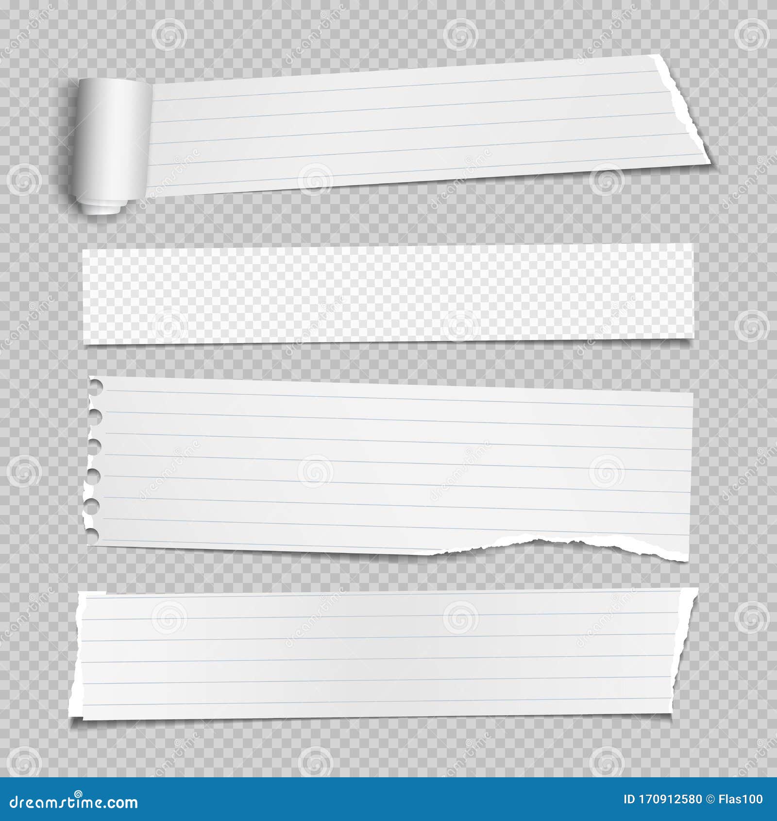 Rolled And Ripped Brown Notebook Sheet, Torn Paper On Top And Bottom ...