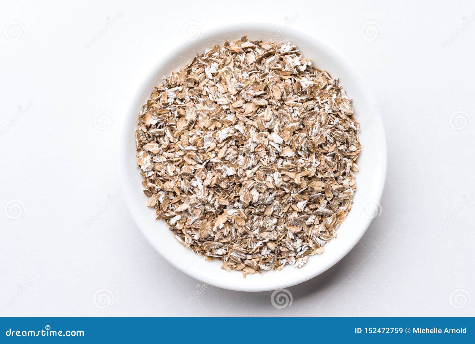 Uncooked Rolled Rye Berries in a Bowl Stock Image - Image of grain ...