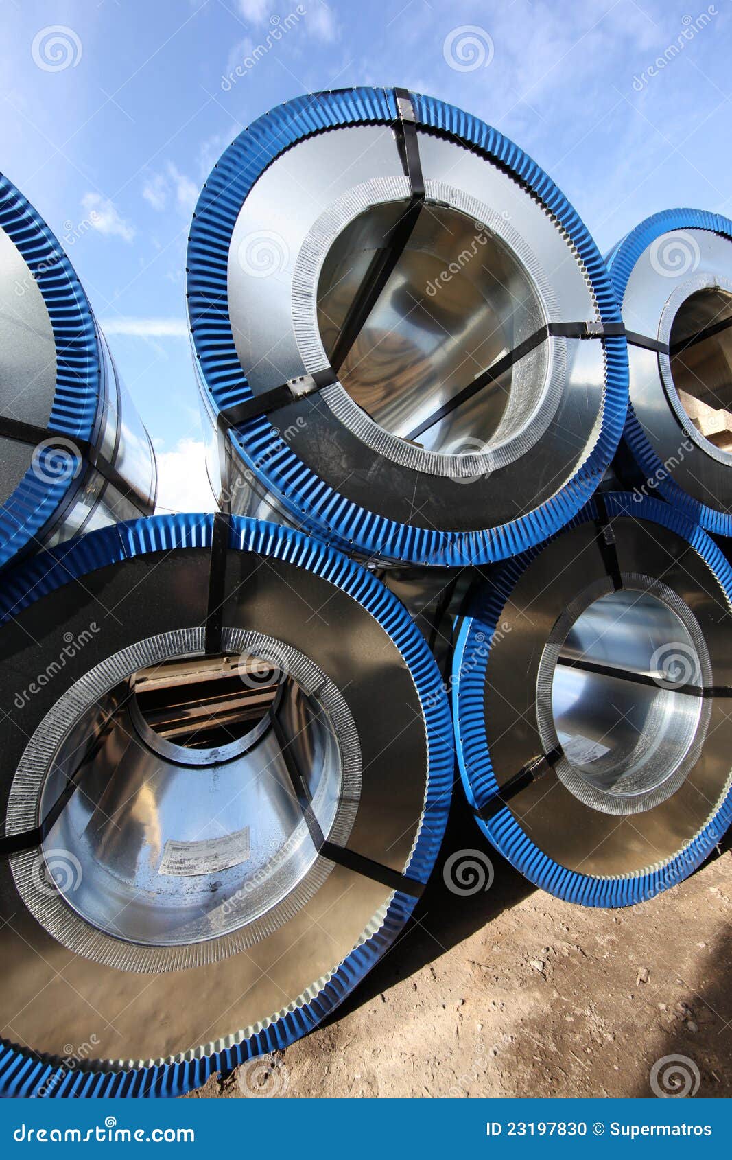 Rolled steel stock photo. Image of construction, metallurgy - 23197830