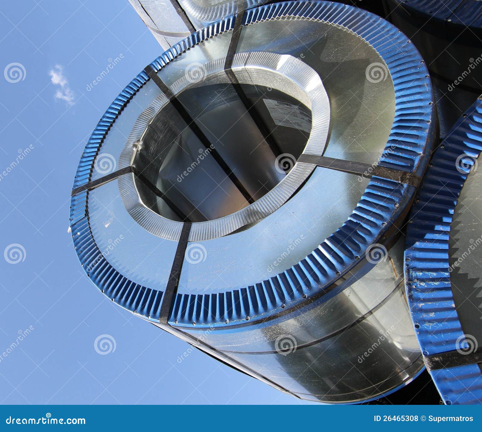 Rolled steel stock photo. Image of metal, zinccoated - 26465308