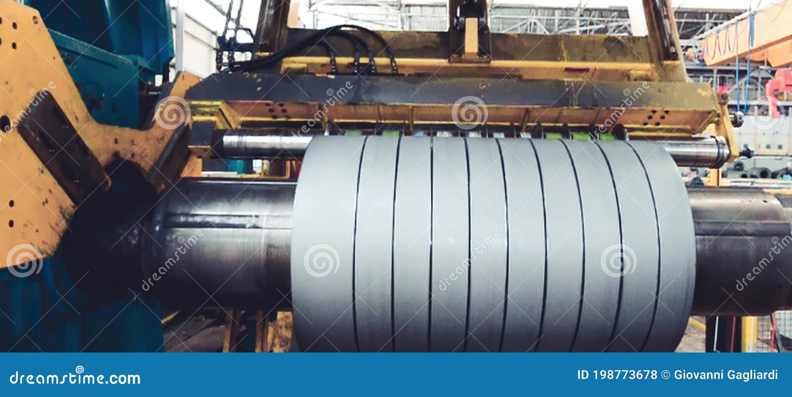 Rolls Of Cold-rolled Galvanized Steel With Polymer Coating Royalty-Free ...