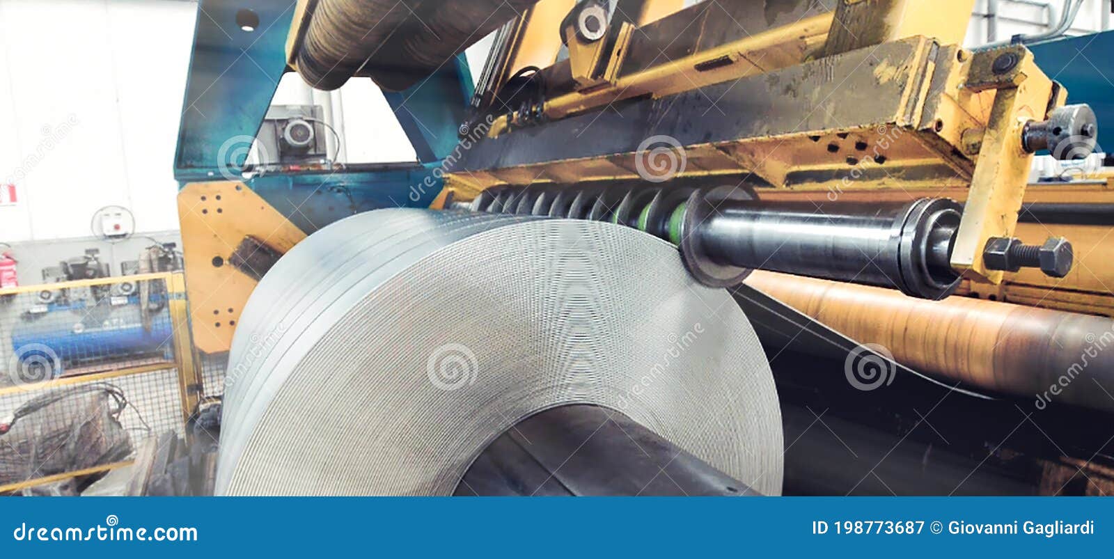 Rolls Of Cold-rolled Galvanized Steel With Polymer Coating Royalty-Free ...