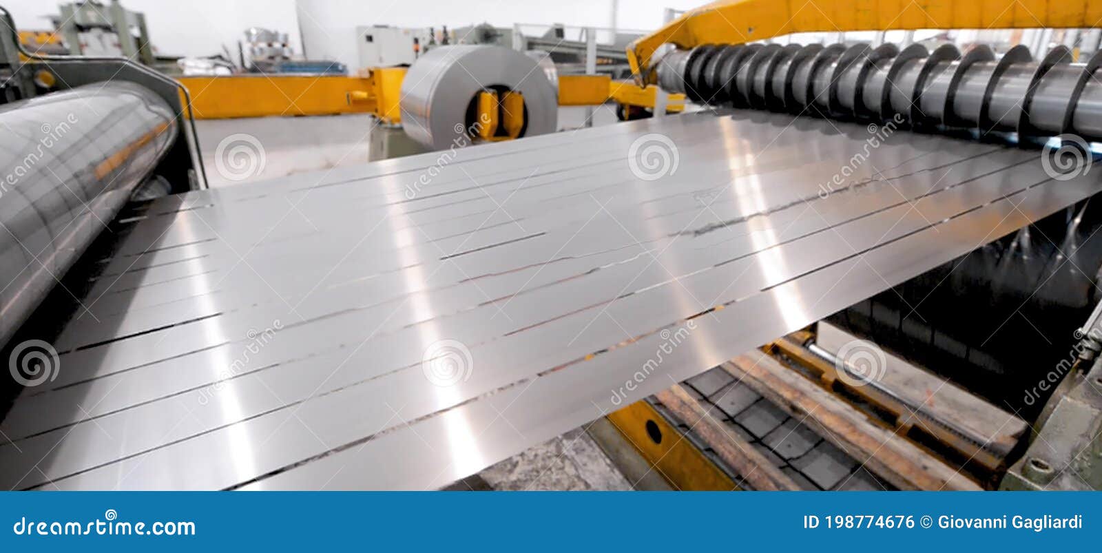 Rolls Of Cold-rolled Galvanized Steel With Polymer Coating Royalty-Free ...