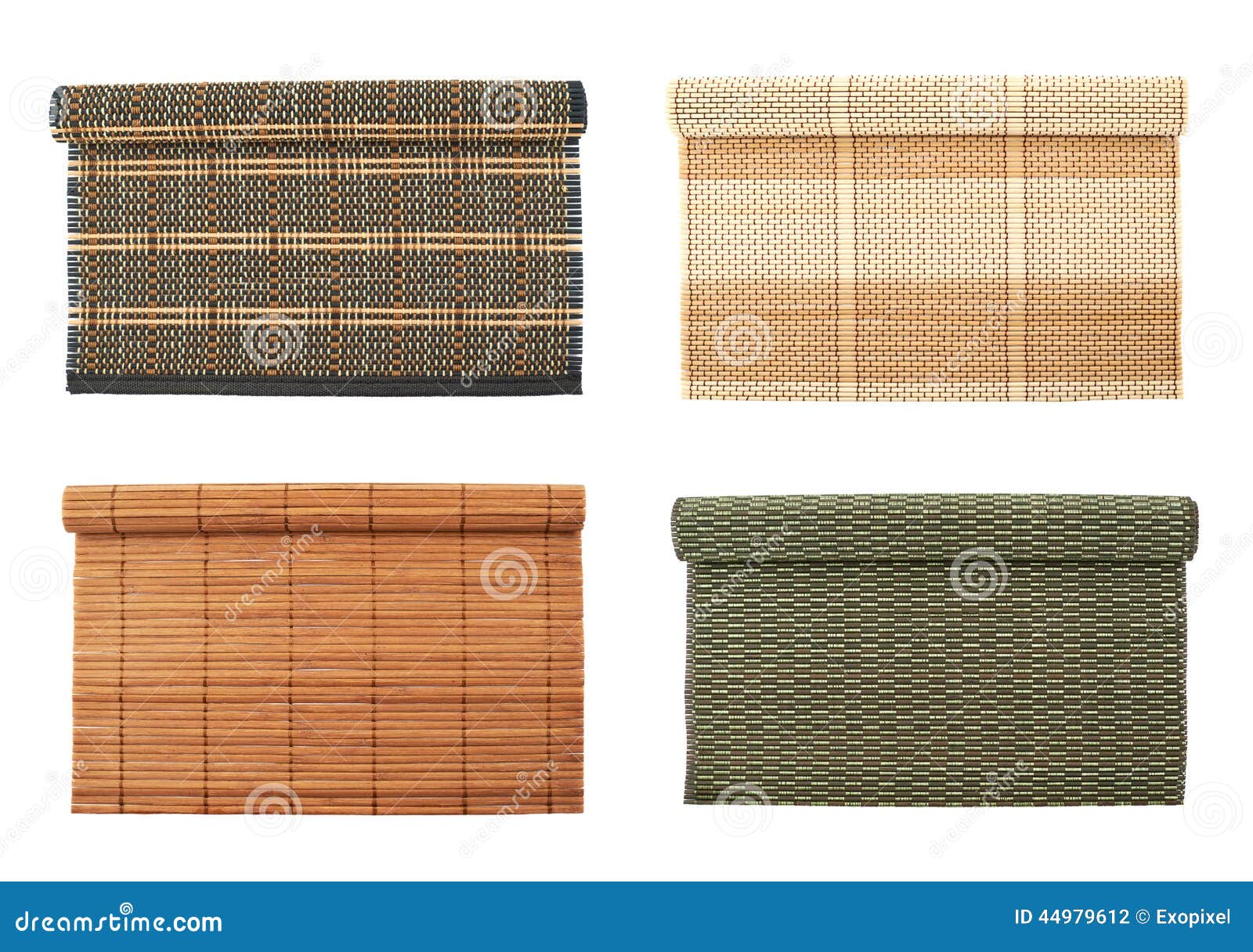 Rolled straw mat isolated stock photo. Image of organic - 44979612