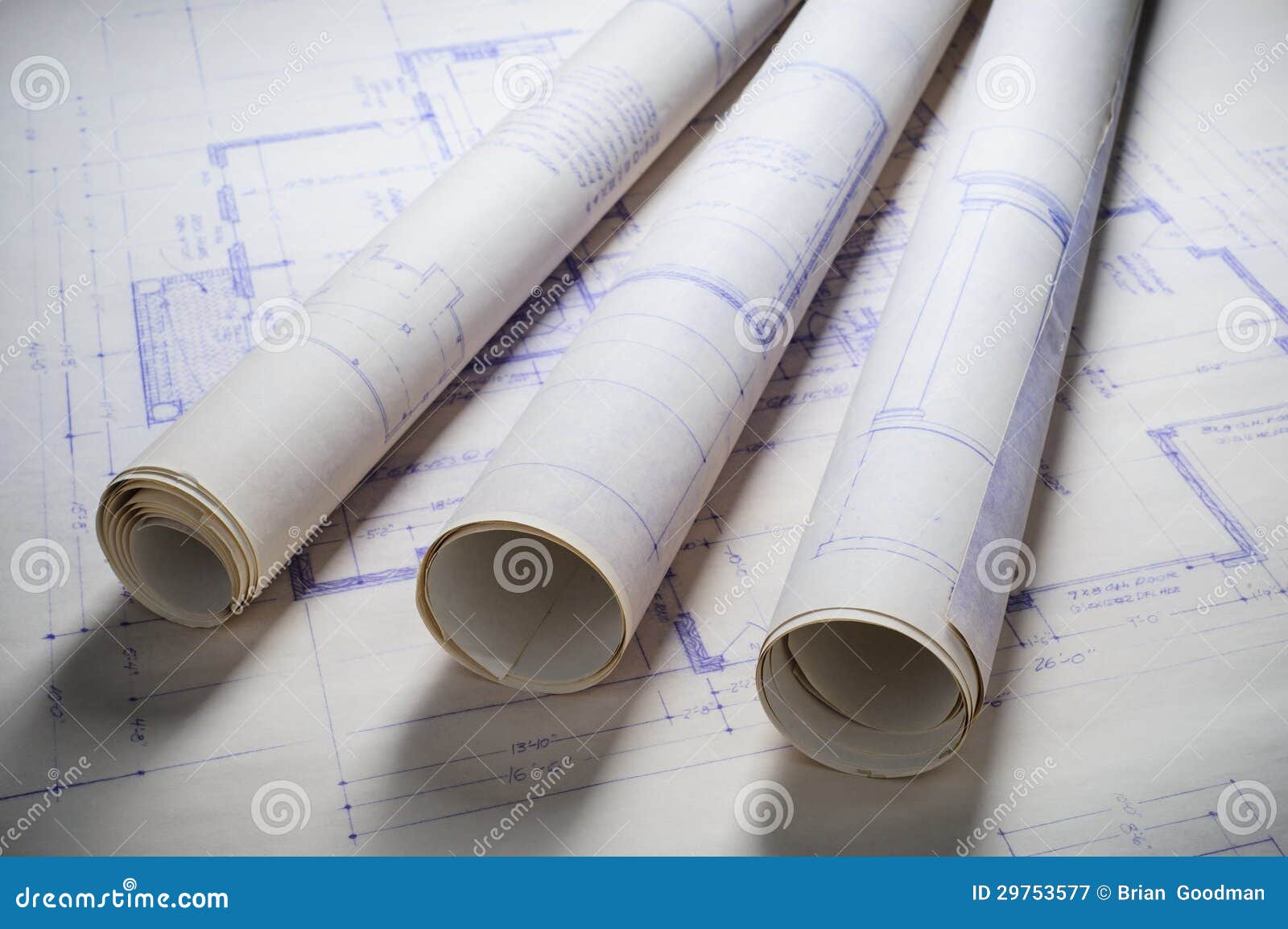 Blueprints stock image. Image of real, buildings, paperwork - 29753577