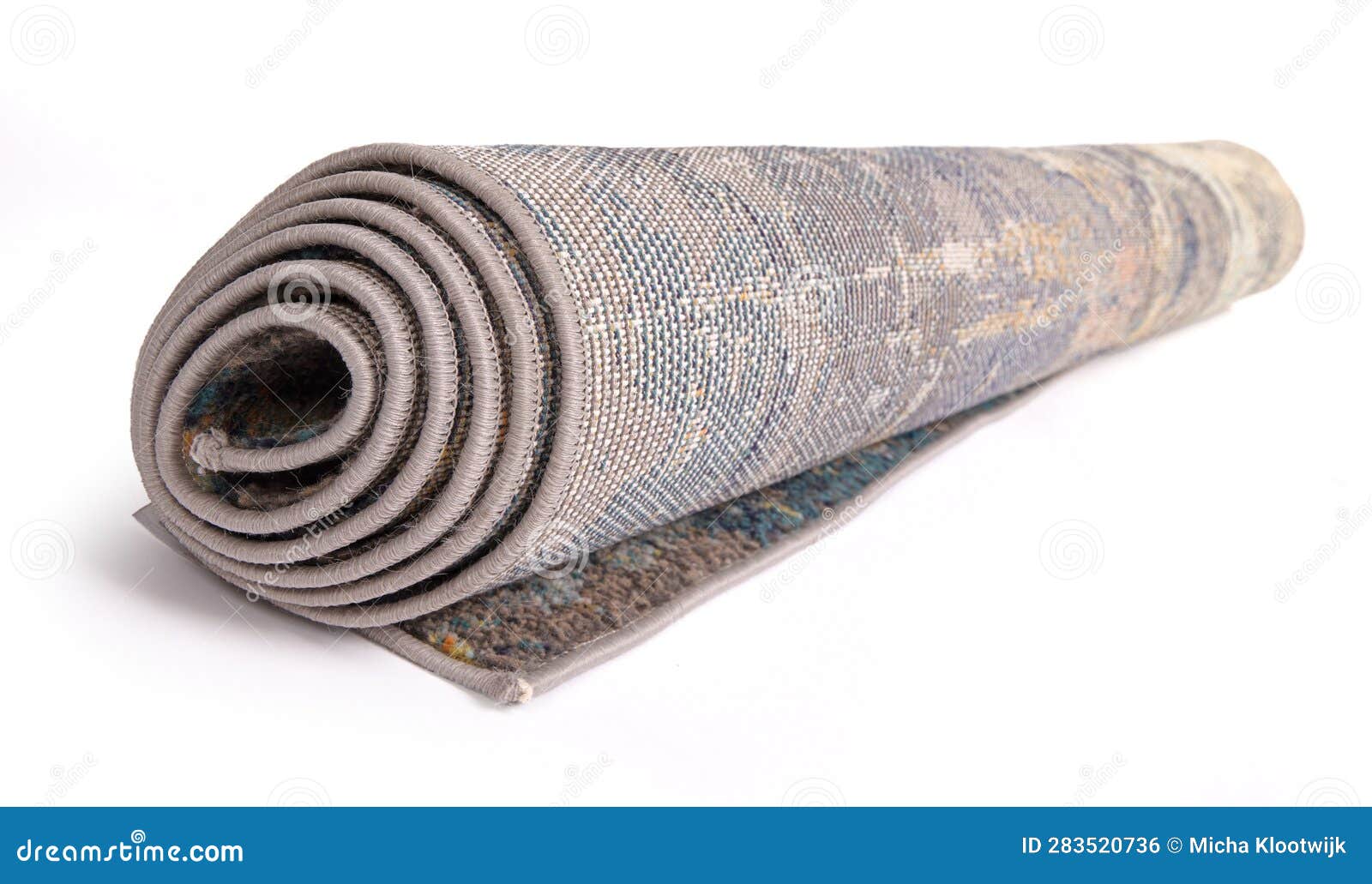 Rolled Up Carpet on a White Background Stock Photo - Image of clean ...