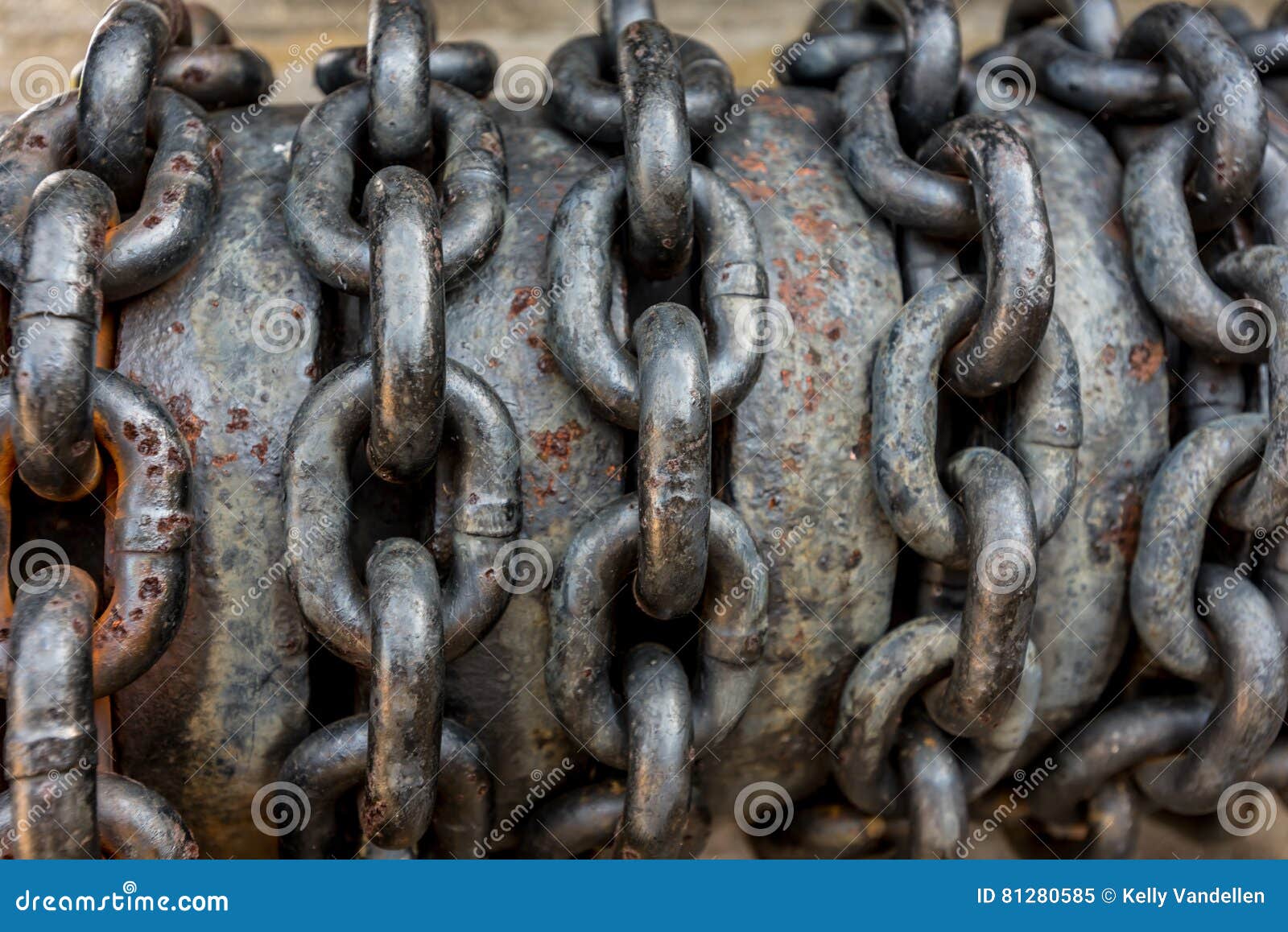 Rolled Up Chain stock image. Image of equipment, detail - 81280585
