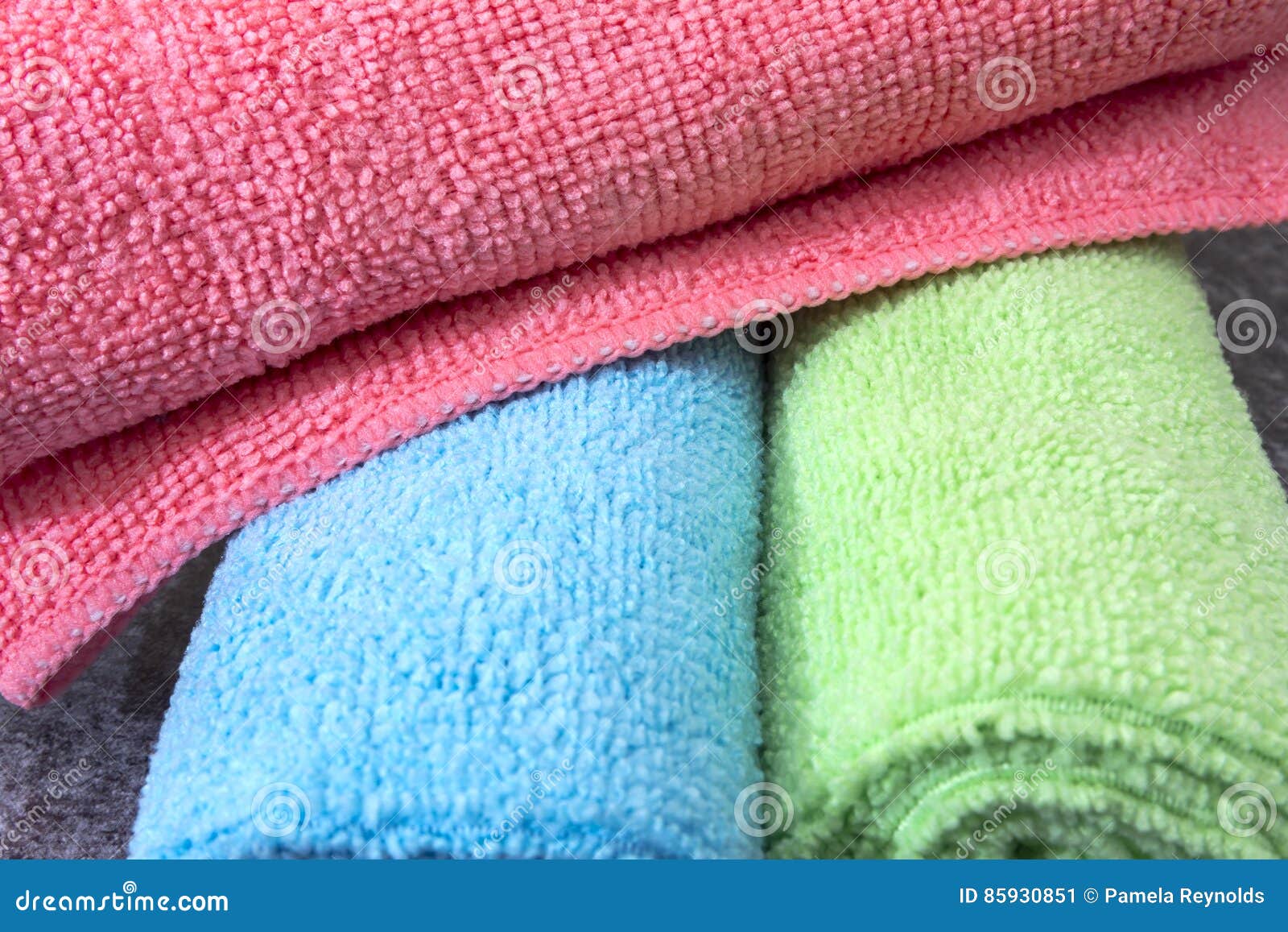 Rolled Up Cloths for Cleaning Stock Image - Image of housework, duster ...