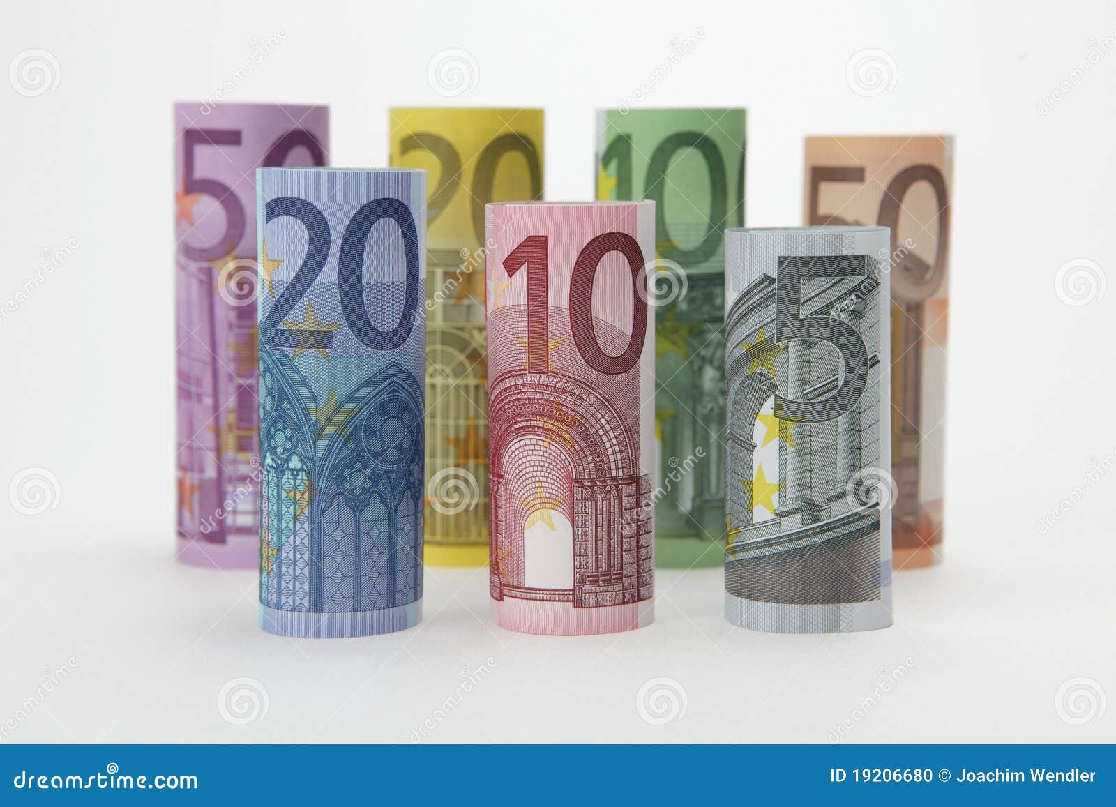Rolled Up Euro Bills Close Stock Photos - Free & Royalty-Free Stock ...