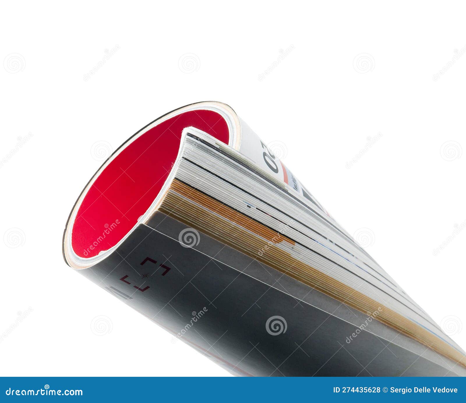 Rolled up magazine stock photo. Image of tabloid, structure - 274435628