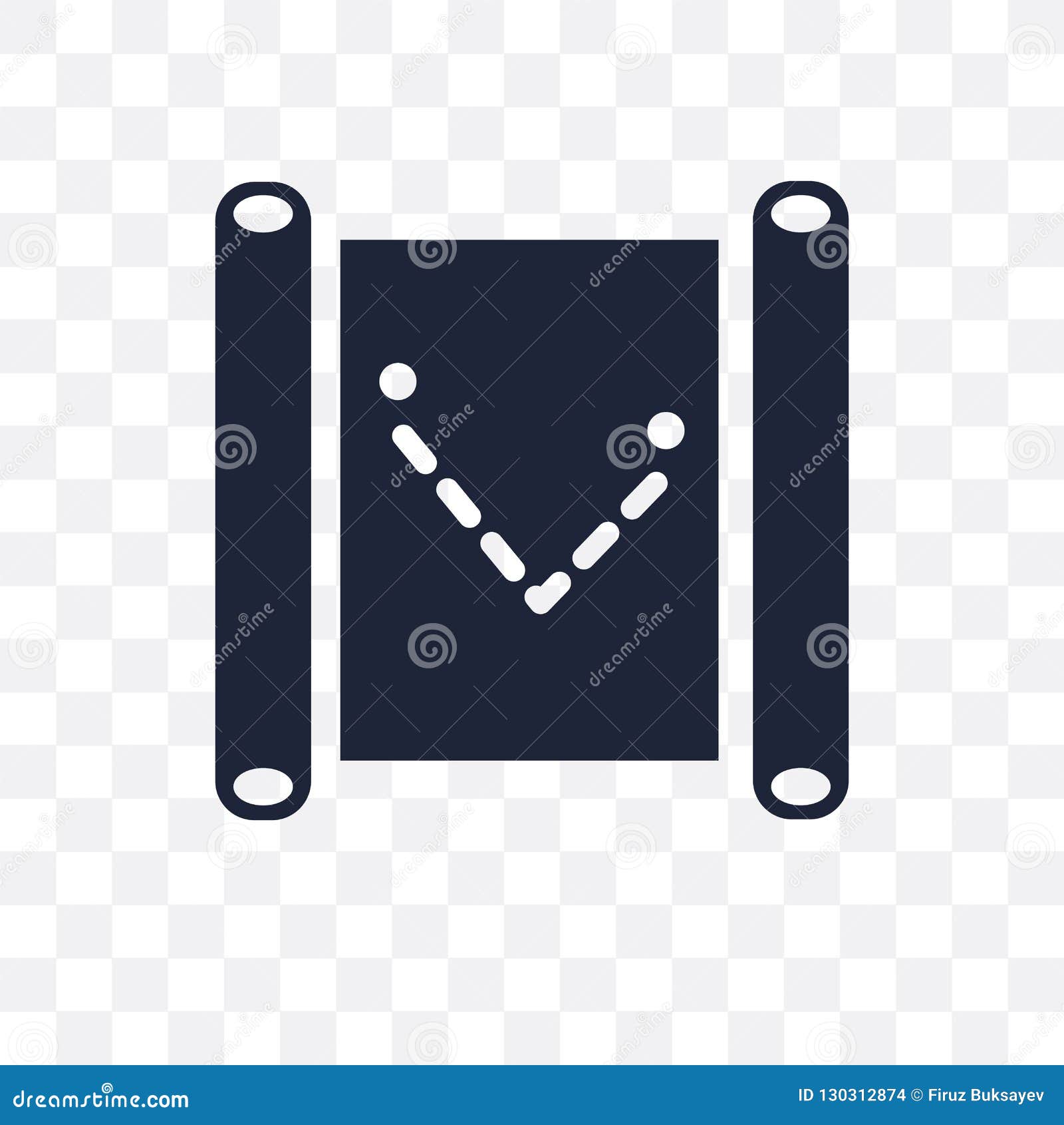 Rolled Up Map Transparent Icon. Rolled Up Map Symbol Design from Stock ...