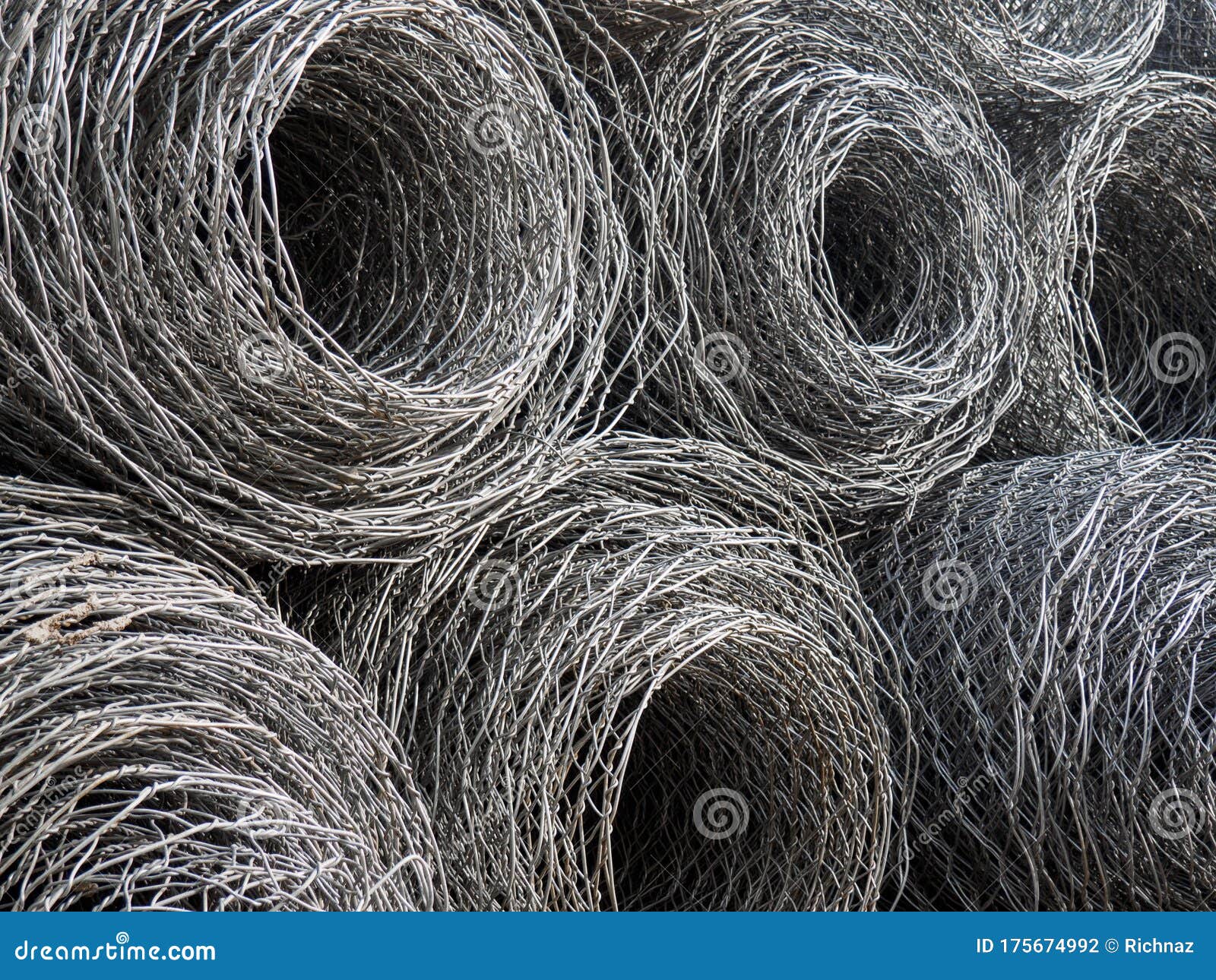 Rolled Up Metal Fence from the Lattice. Preparation for the ...