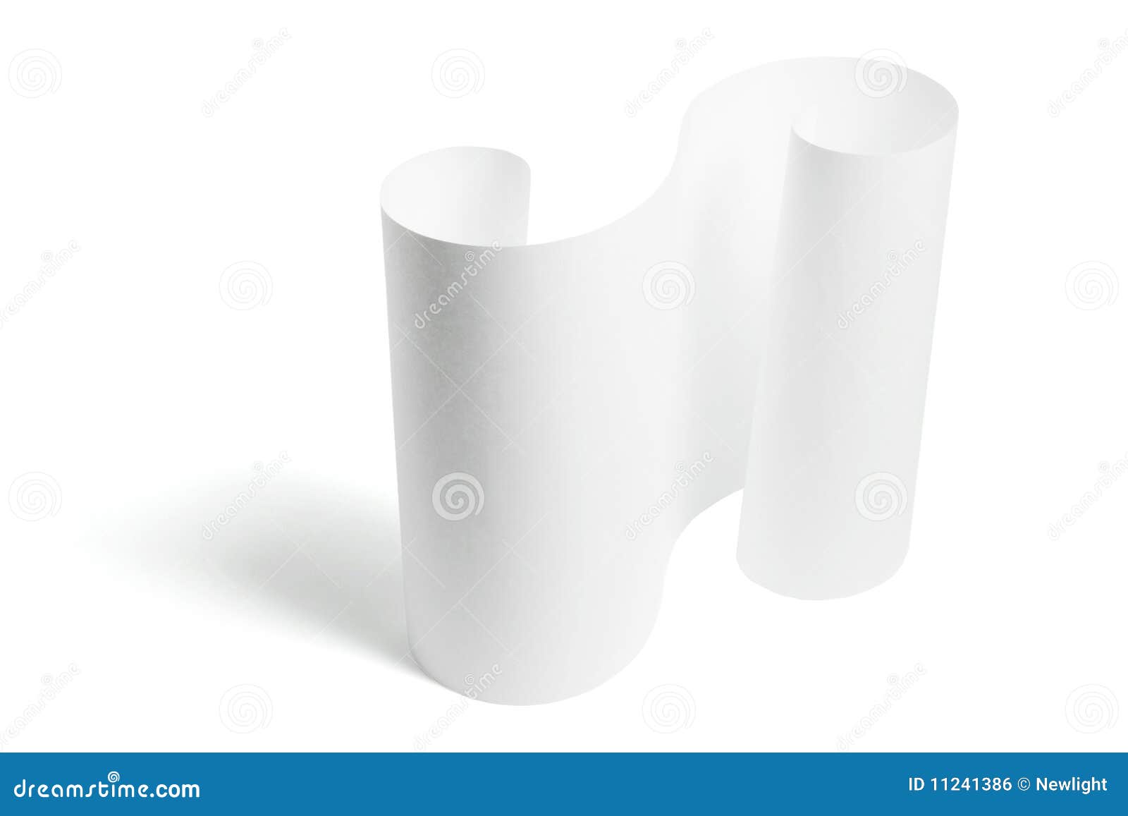 Rolled Up Paper stock photo. Image of smooth, isolated - 11241386