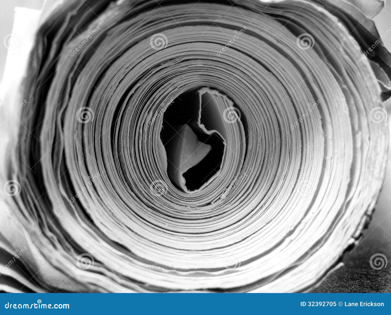 Rolled up Paper stock image. Image of rolled, curl, brown - 32392705