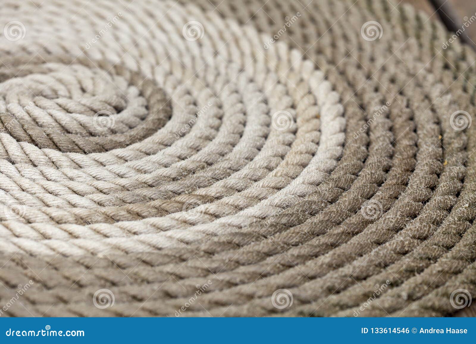 Rolled Up Ship Rope stock photo. Image of maritime, tidy - 133614546