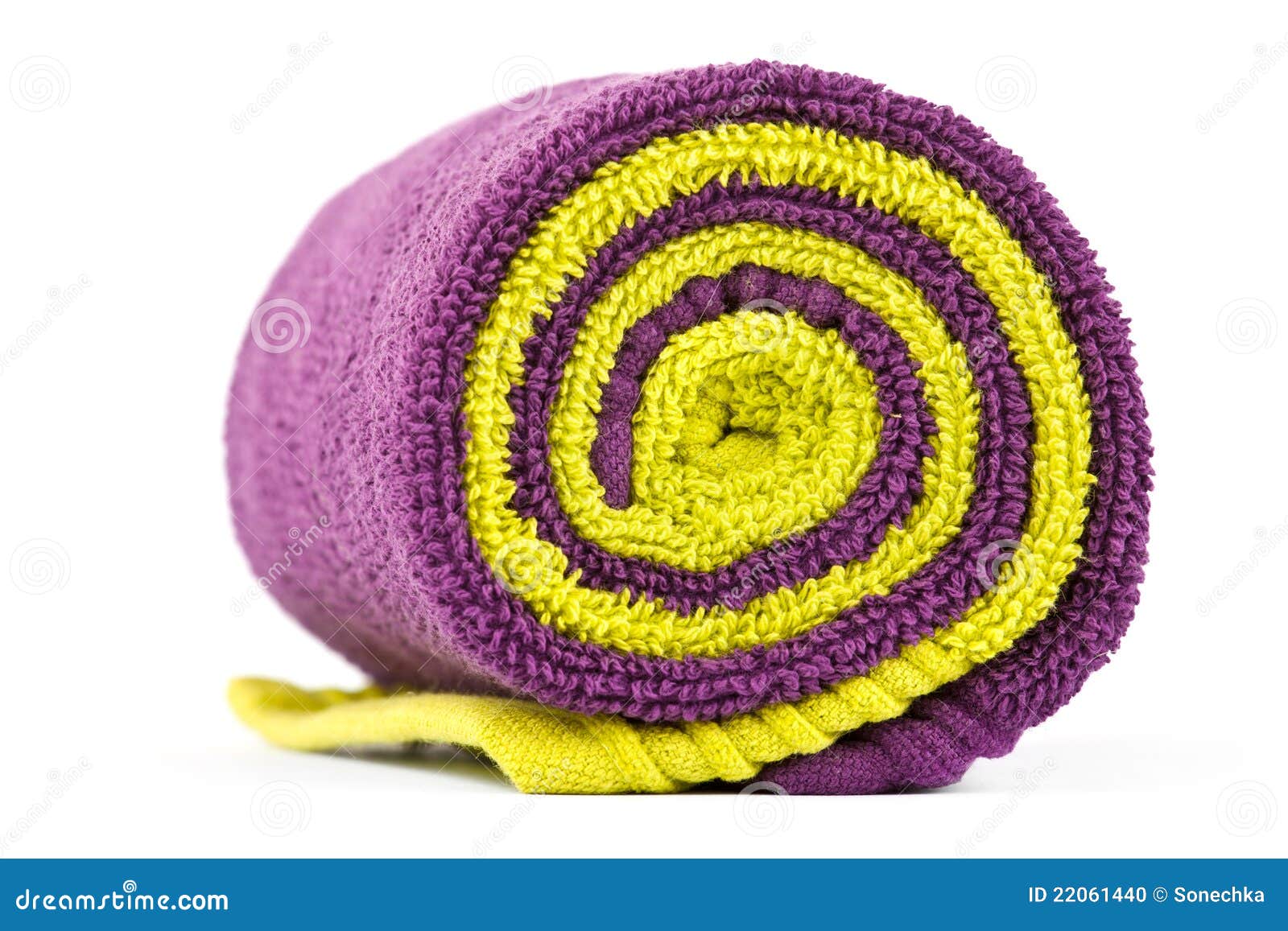 Rolled up towels stock photo. Image of green, objects - 22061440