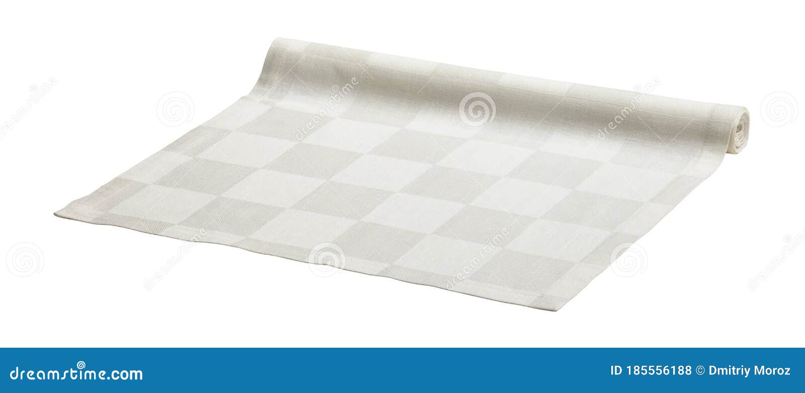 Rolled white cotton napkin stock photo. Image of dishcloth - 185556188