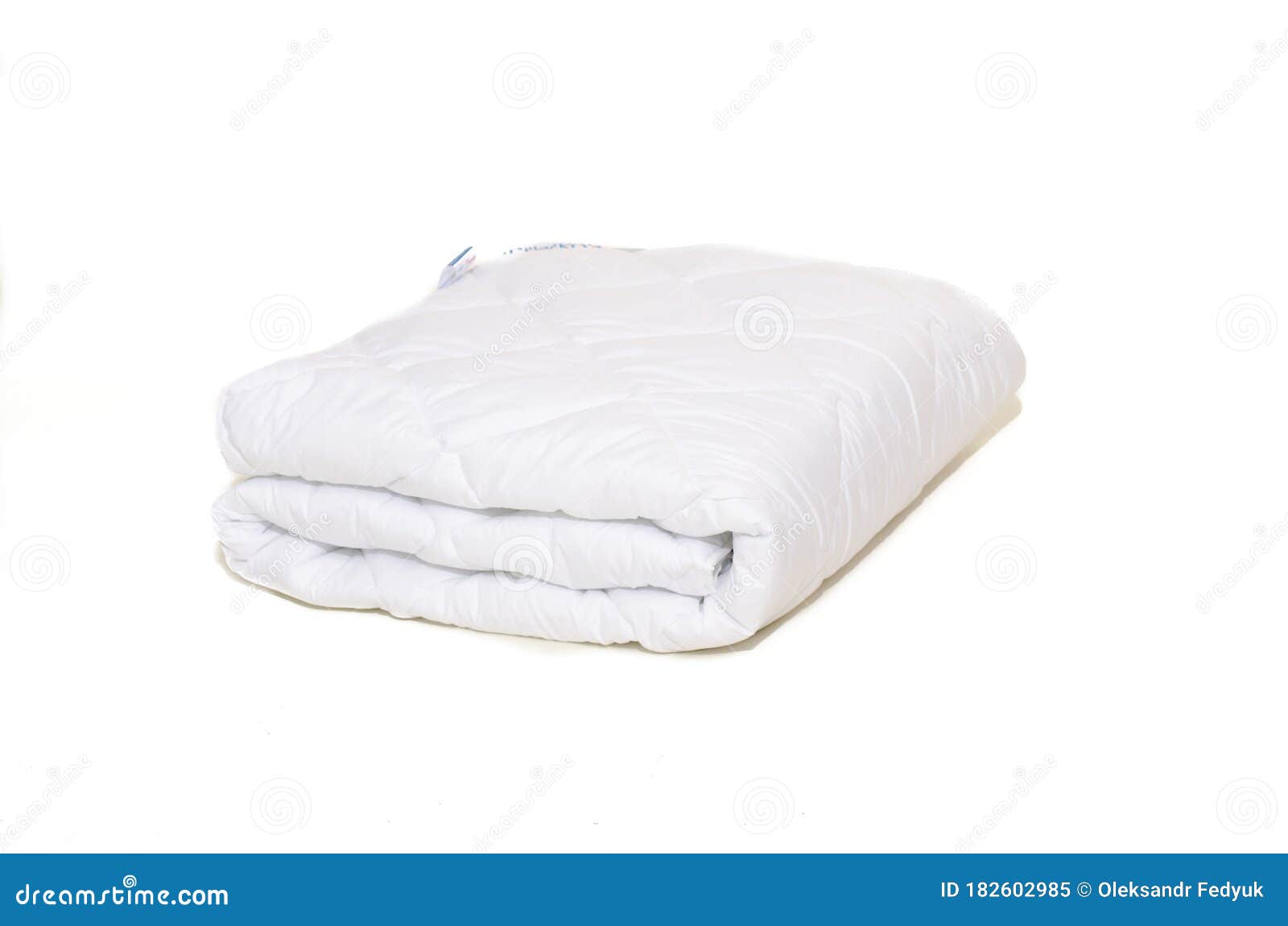 Rolled White Duvet Cover on Isolated Background Stock Image - Image of ...