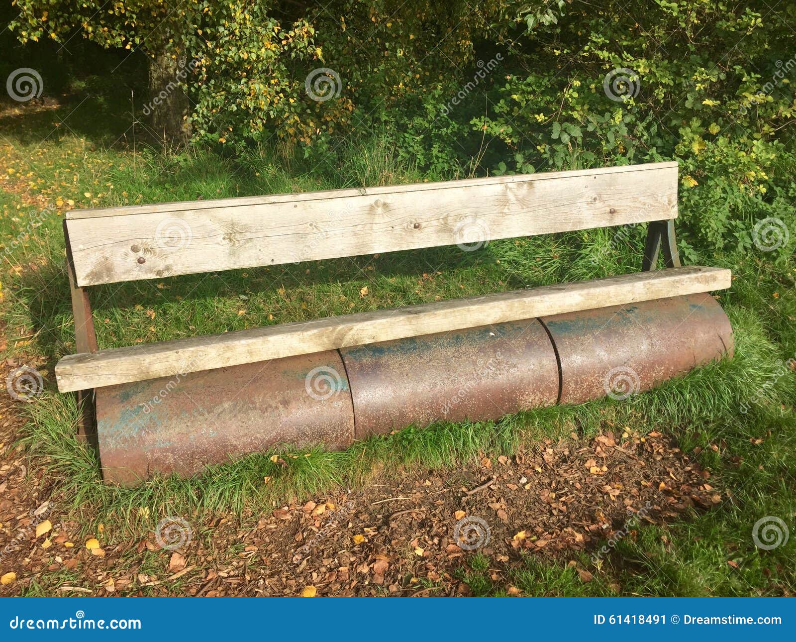 Roller bench stock image. Image of bench, roller, outdoors - 61418491
