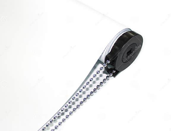 Roller Blind with Metal Chain Stock Image - Image of metal, blind ...