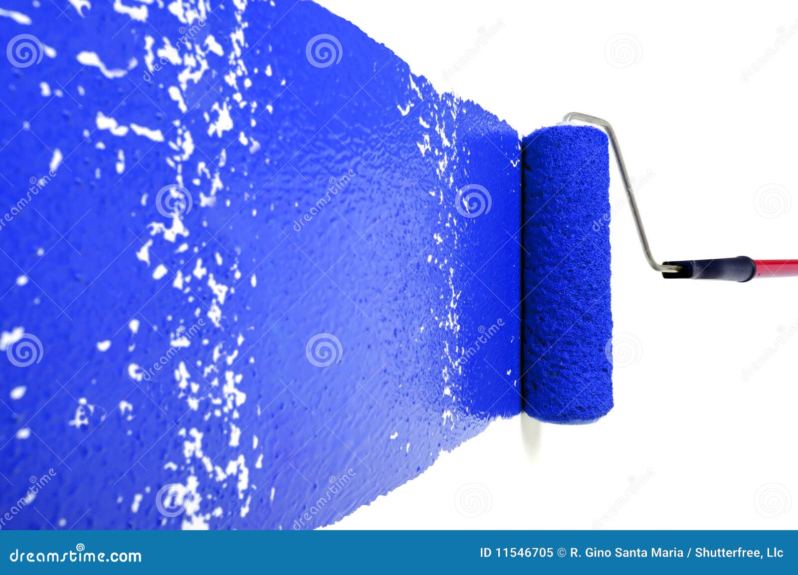 Blue Paint Brick Wall Of Interior Facade Texture Background ...