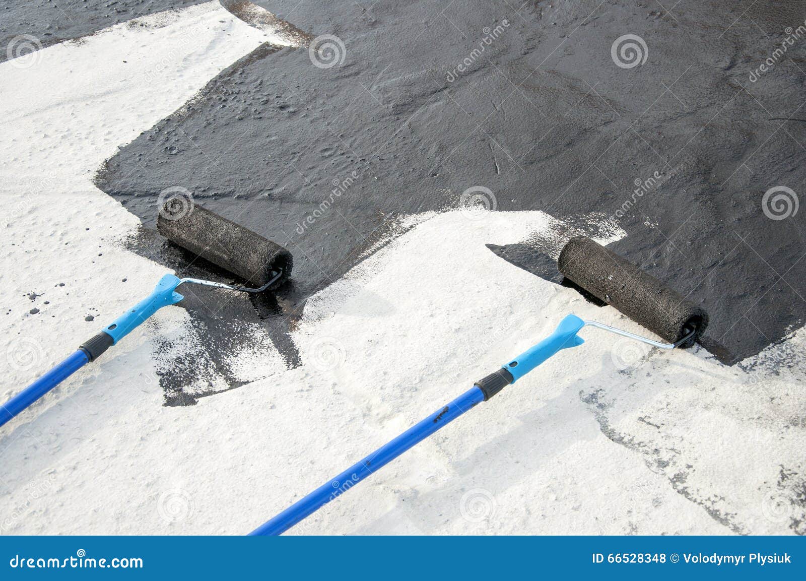 Roller Brush, Tool ForÂ Waterproofing Stock Photo - Image of primer ...
