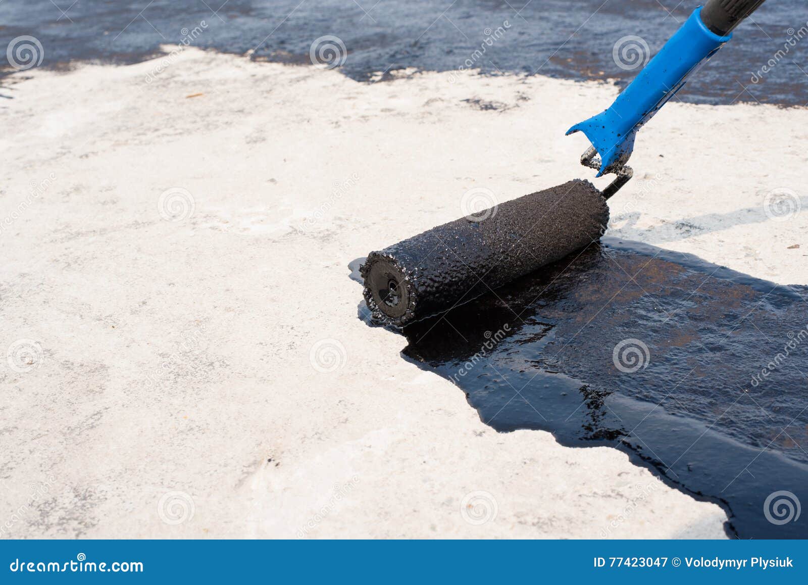 Roller Brush, Â Waterproofing Stock Image - Image of liquid, bridge ...
