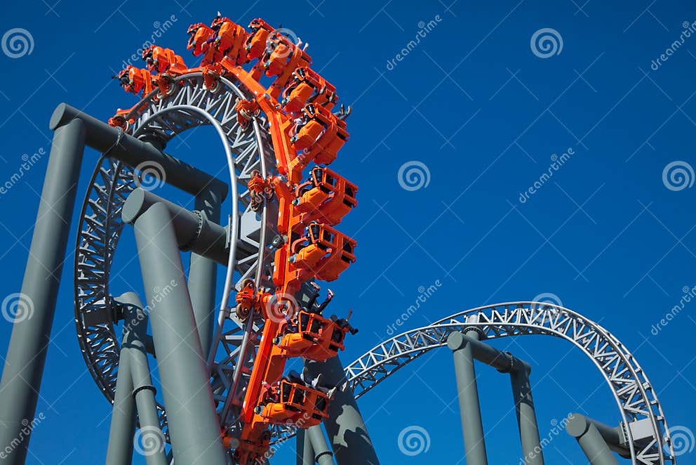 Roller Coaster stock photo. Image of people, challenge - 12110440